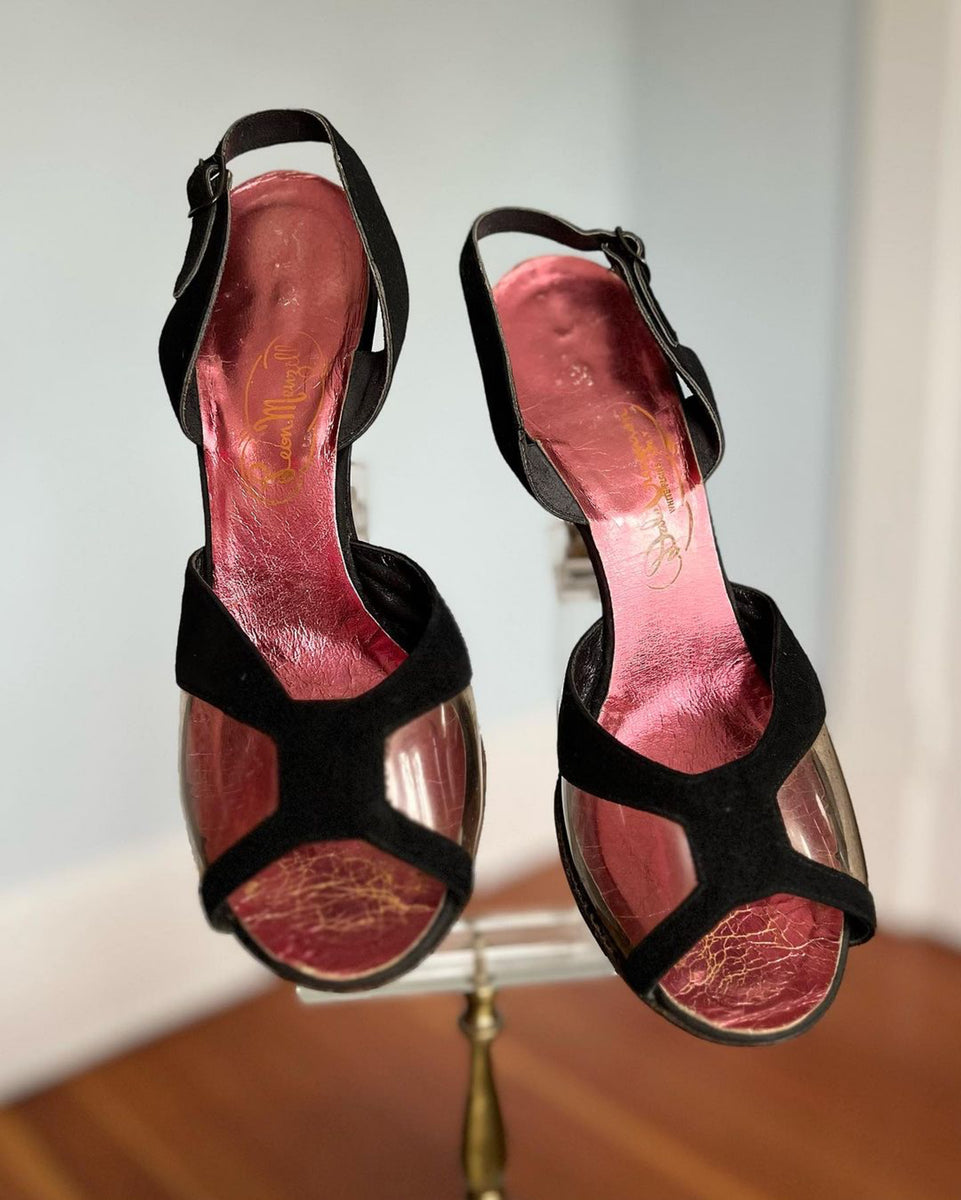 1950s Rose Lucite High Heels Butchwaxvintage
